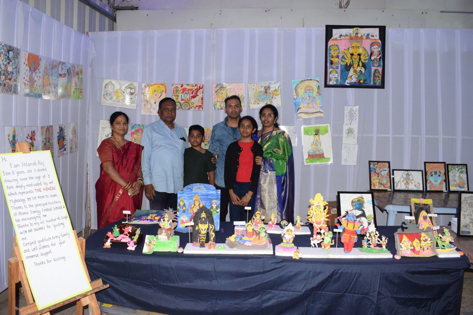 M. Hitansh Raj: 9-Year-Old Prodigy Crafting Indian Mythology in Soft ...